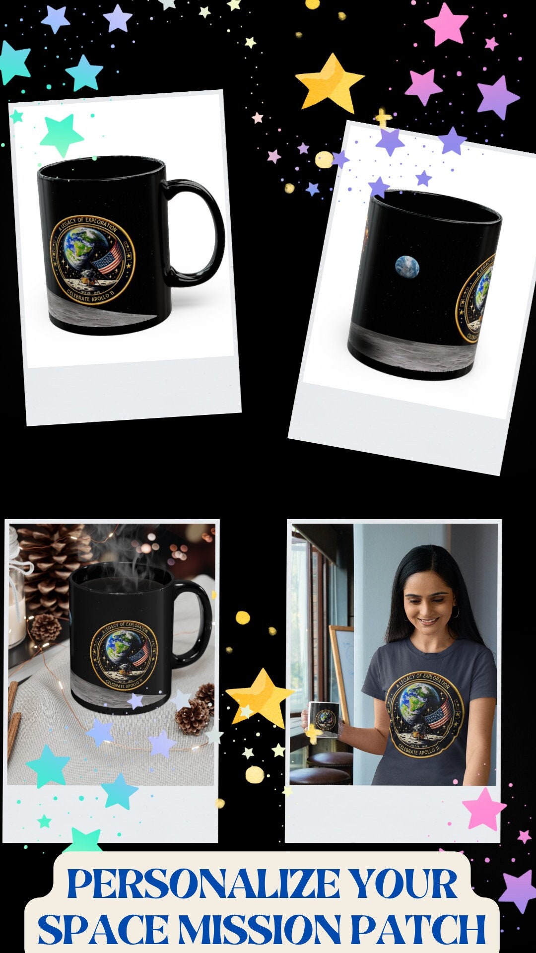 Legacy Apollo 11 Mission, Commemorative Personalized Mug 11oz Ceramic ...