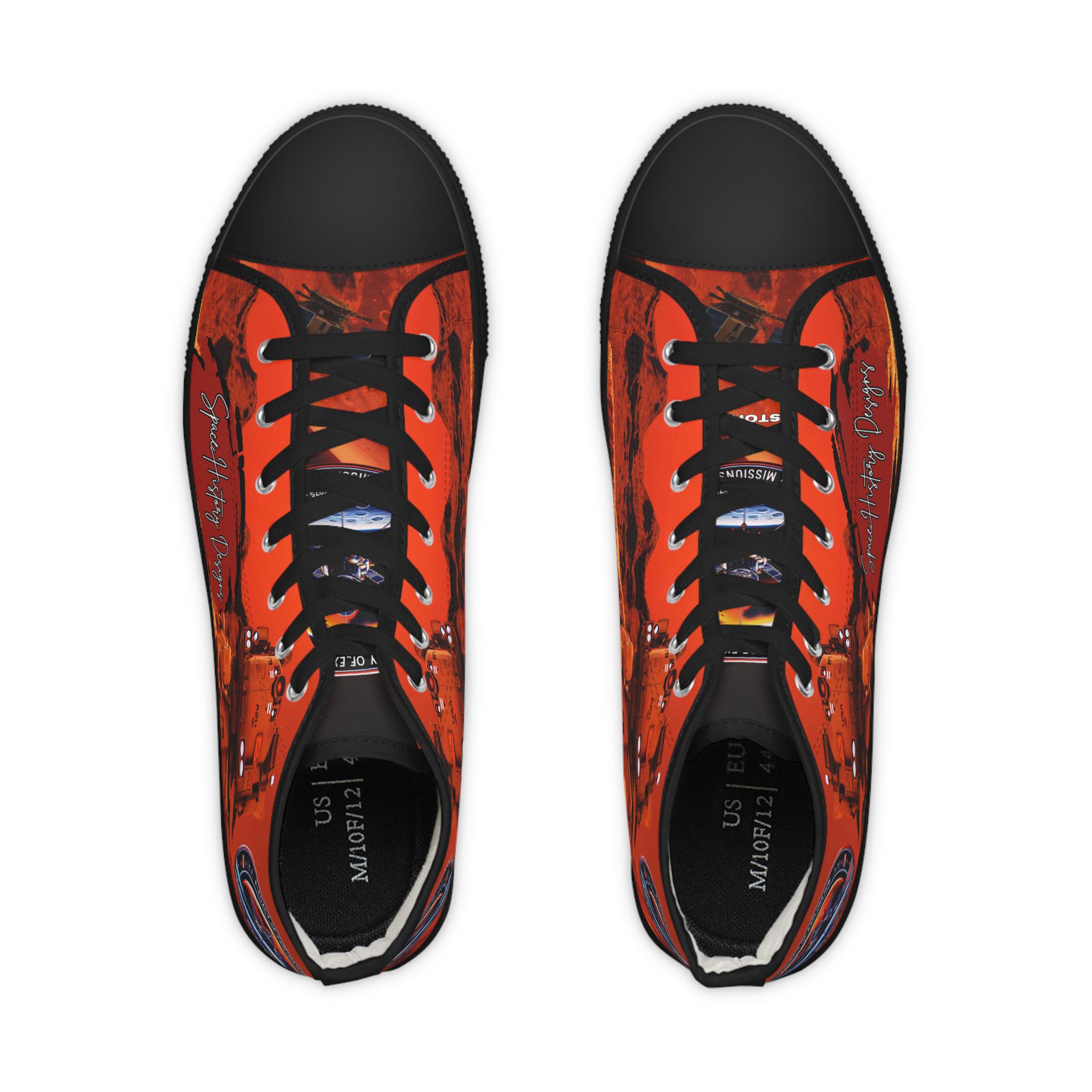 Celebrate Mariner 9 High Top Sneakers Retro Space Mission Patch ...