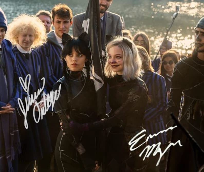 Wednesday Addams Jenna Ortega Wednesday And Emma Myers Enid Sinclair