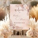 Premium Pink Boho Wedding Reception Sign | Elegant Décor | Multiple ...