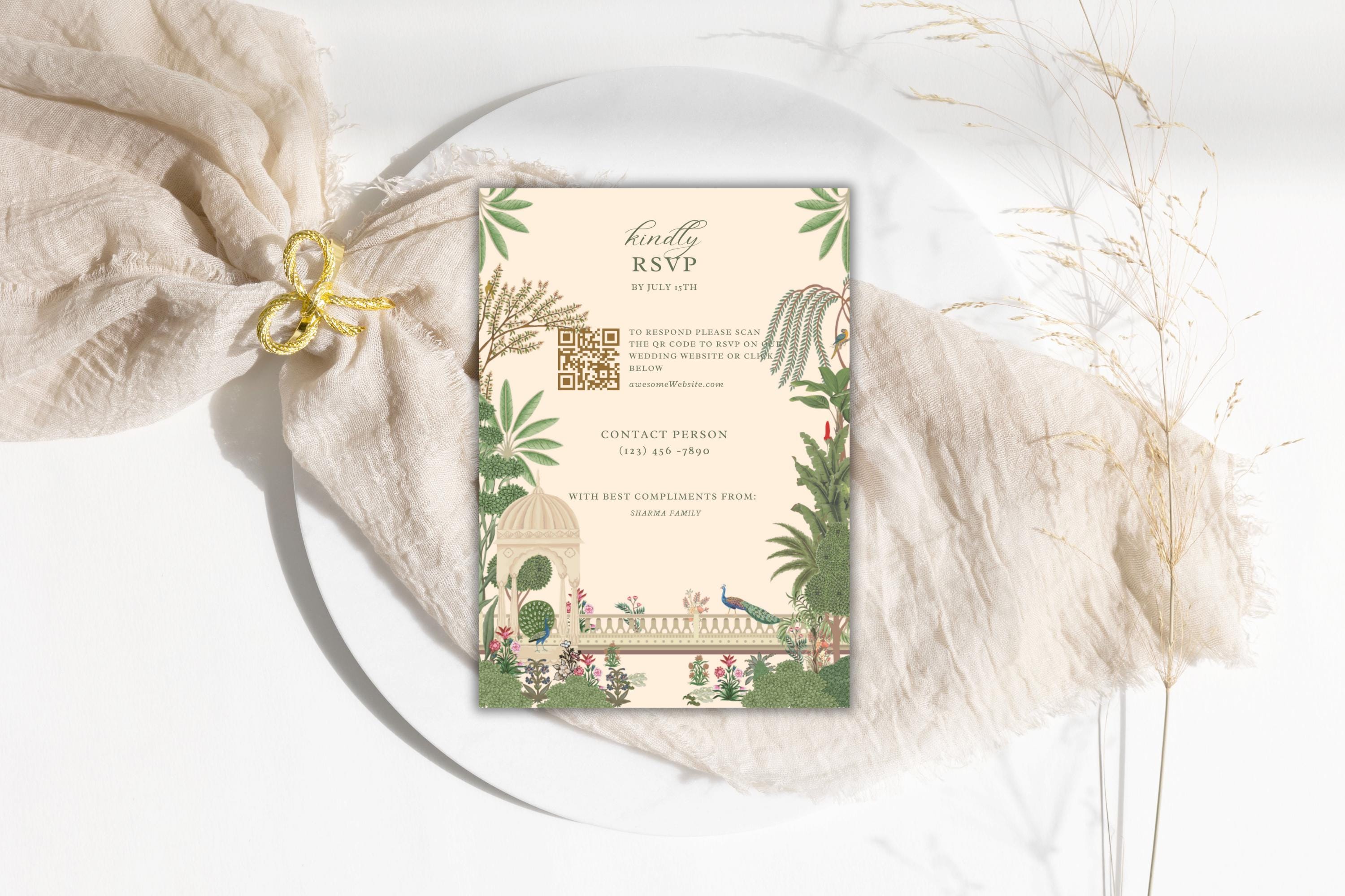 DIY Hindu Wedding Invitation Template All in One Bundle Traditional ...