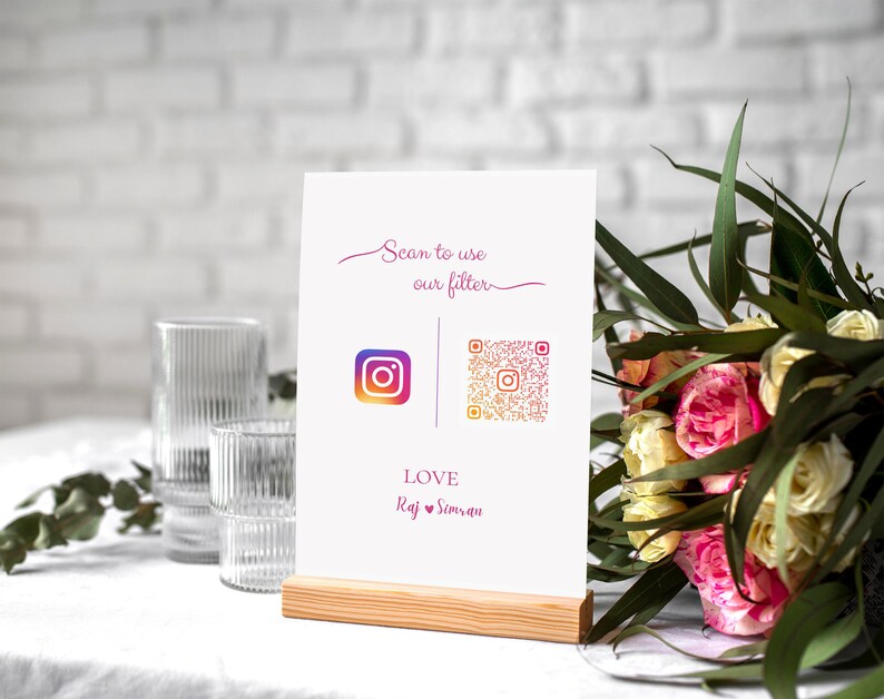 Custom Instagram, Facebook Wedding Filter With Bride and Groom Names ...