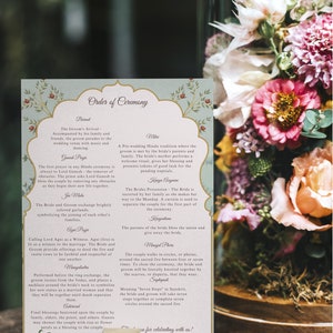 DIY Hindu Wedding Program Guide Traditional Mughal Garden Design ...