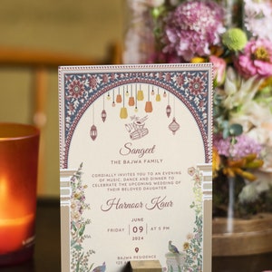 Elegant Wedding Invitation | Ethnic Jaggo Sangeet Invite | Indian Hindu ...