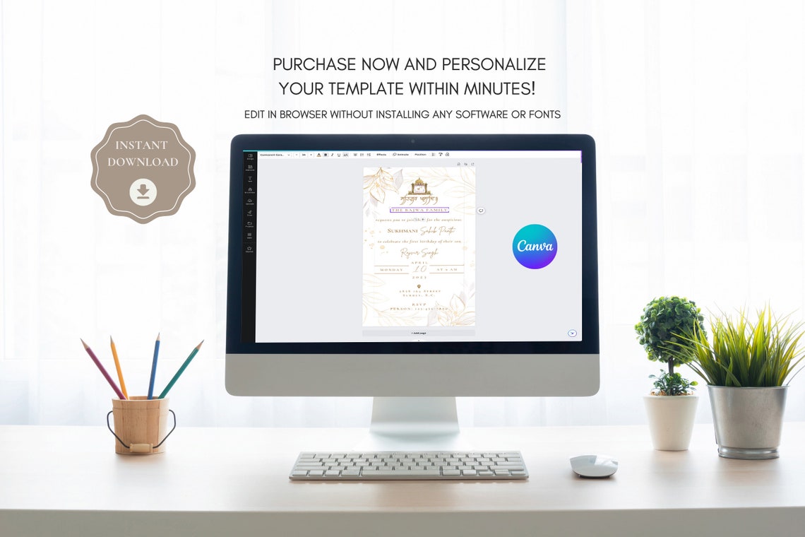 Sukhmani Sahib Digital Invitation Card for Sikh Punjabi/indian Function ...