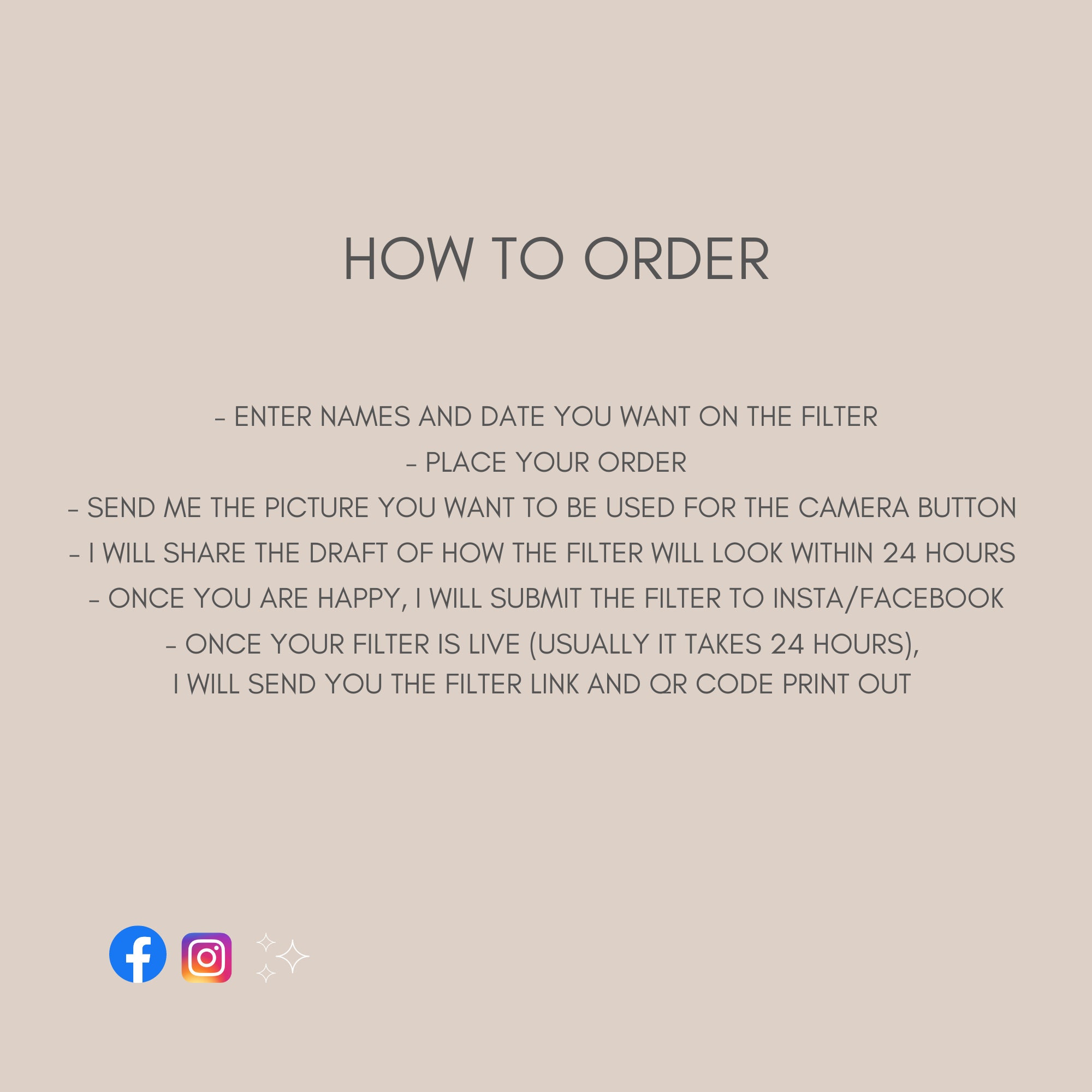 Custom Instagram, Facebook Wedding Filter With Bride and Groom Names ...