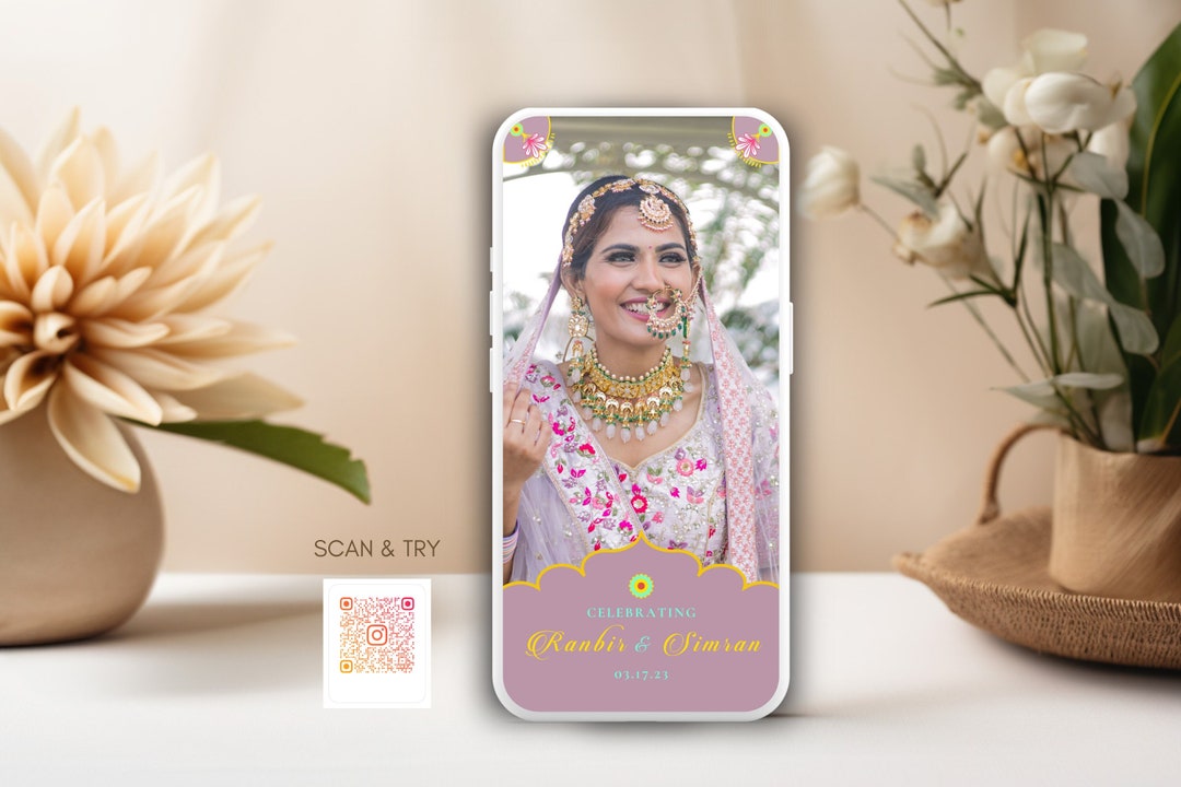 Custom Snapchat, Instagram, Facebook Mehndi Sangeet, Dholki Filter With ...