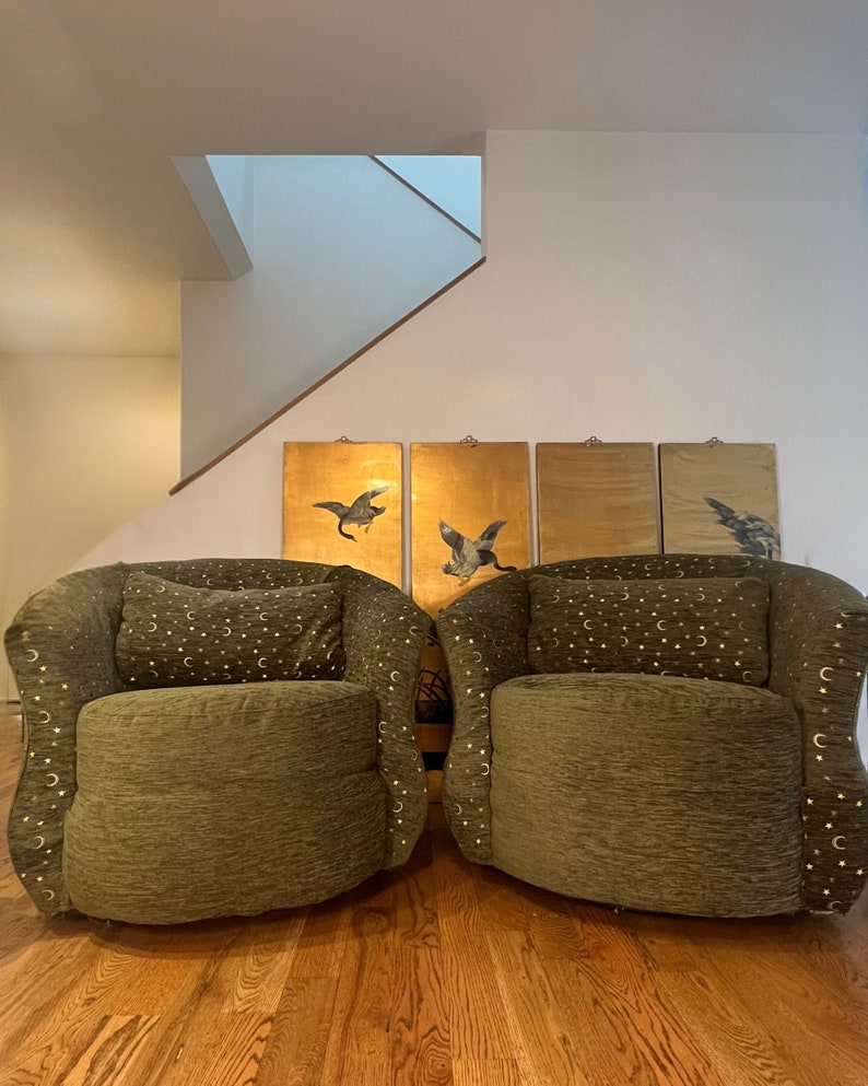 Moon & Stars Swivel Chairs - Etsy