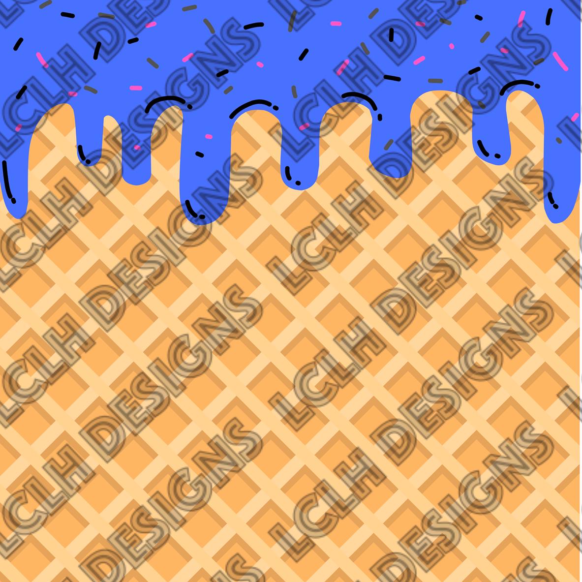 Ice Cream Cone Drip Wallpaper Mega Pack, Sublimation, PNG, Digital ...