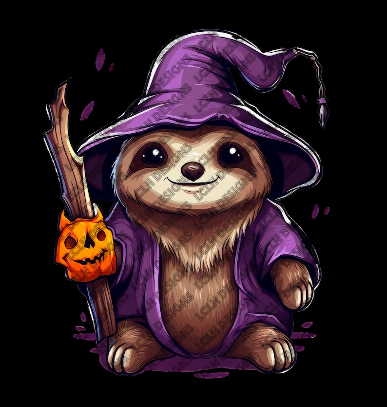 Sloth Witches Mini Pack, 300 DPI, PNG, Mini Bundle, Sloths, Sublimation ...