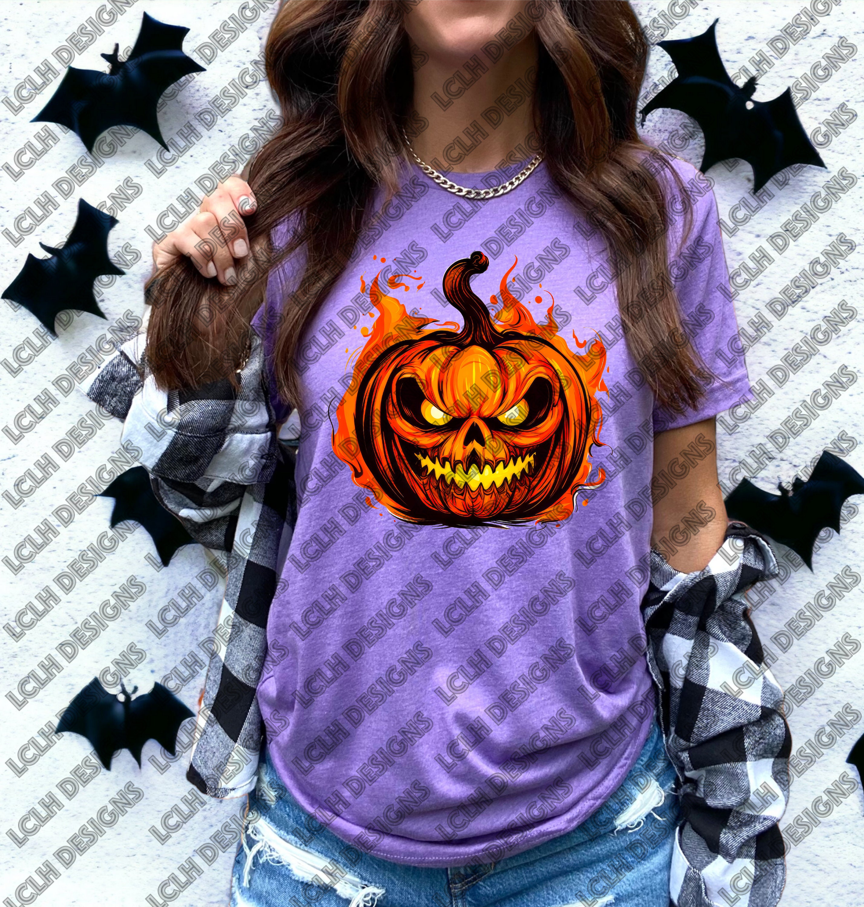 Flaming Jack-o-lanterns Mini Pack, 300 DPI, PNG, Mini Bundle, Jack-o ...