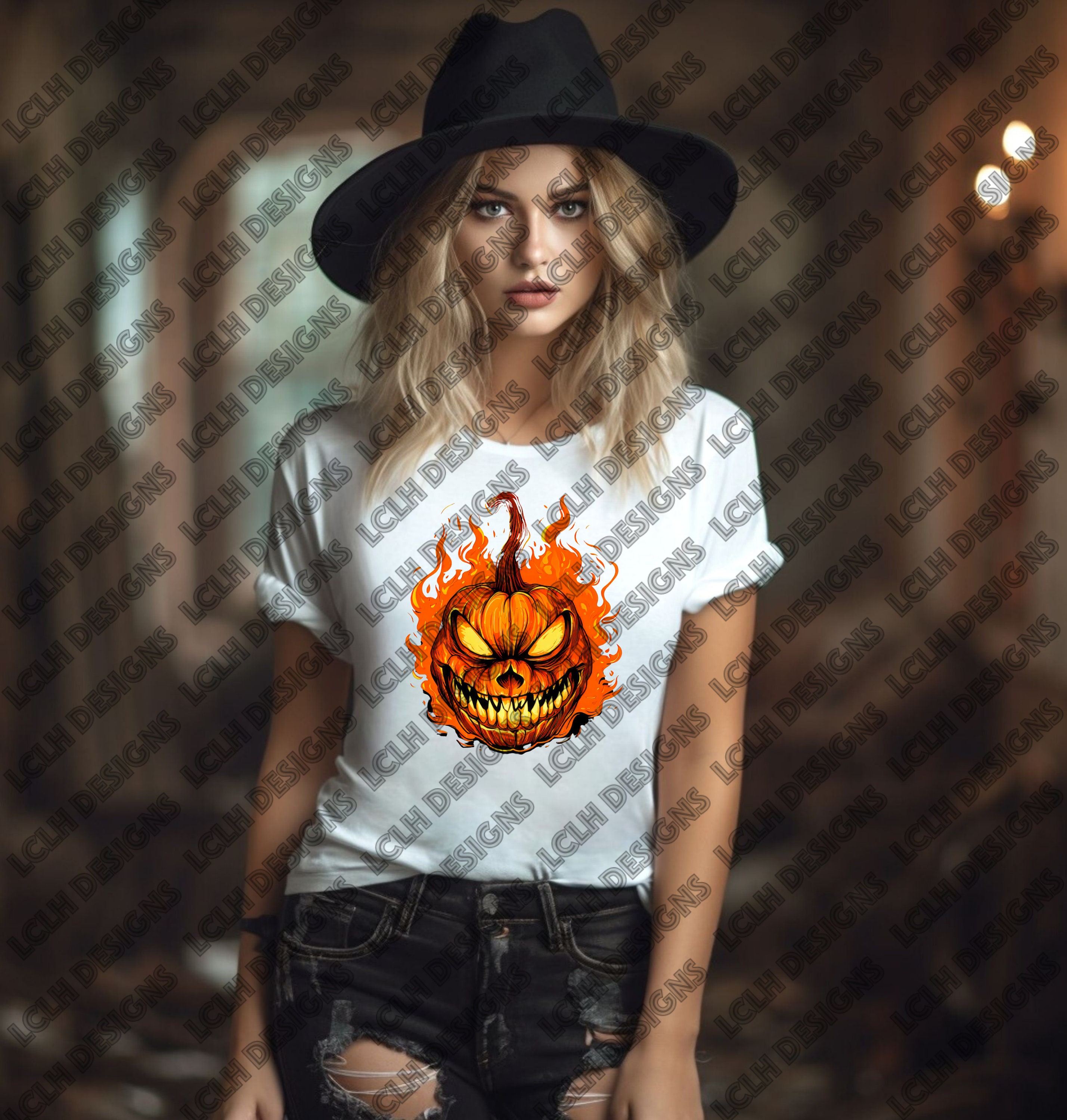 Flaming Jack-o-lanterns Mini Pack, 300 DPI, PNG, Mini Bundle, Jack-o ...
