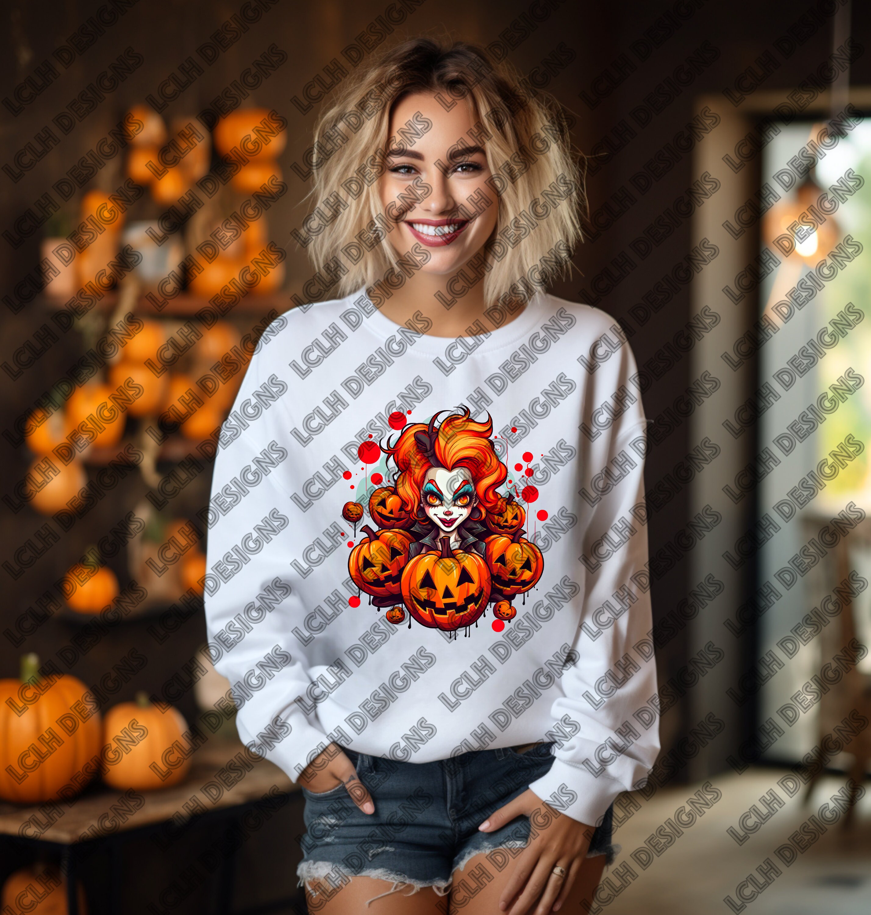 Scary Jack-o-lanterns Mini Pack, 300 DPI, PNG, Mini Bundle, Jack-o ...