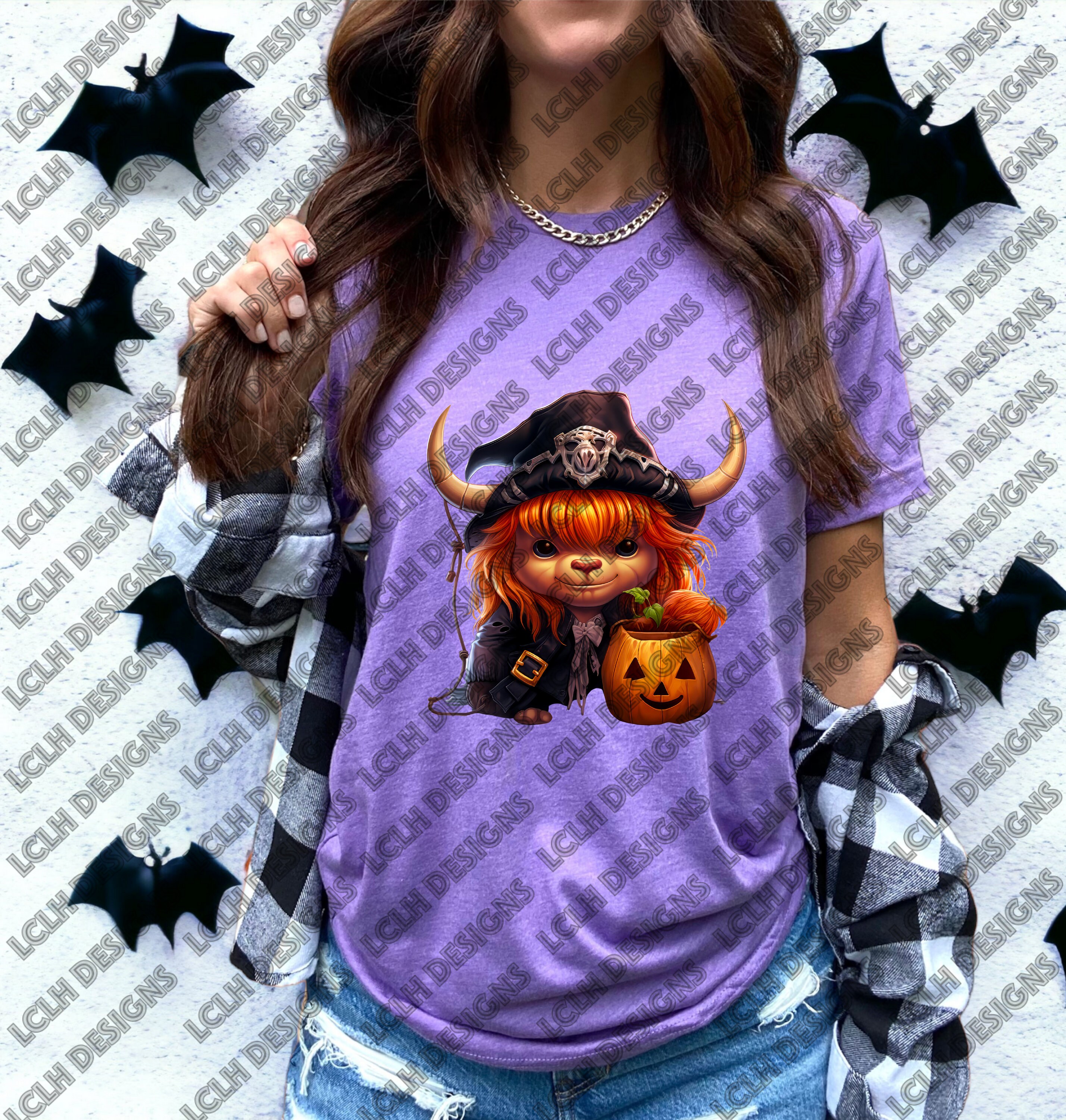 Baby Highland Cow Pirates Mini Pack Vol. 2, 300 DPI, PNG, Mini Bundle ...