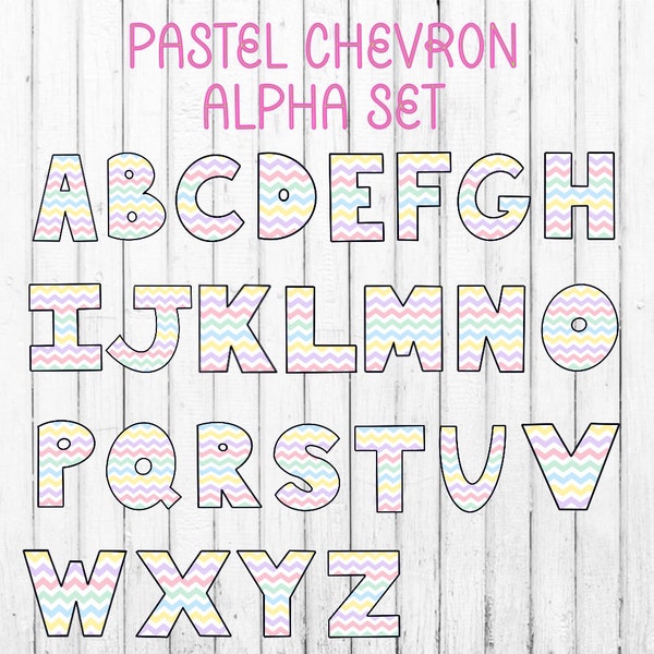 Chevron Wall Letters - Etsy