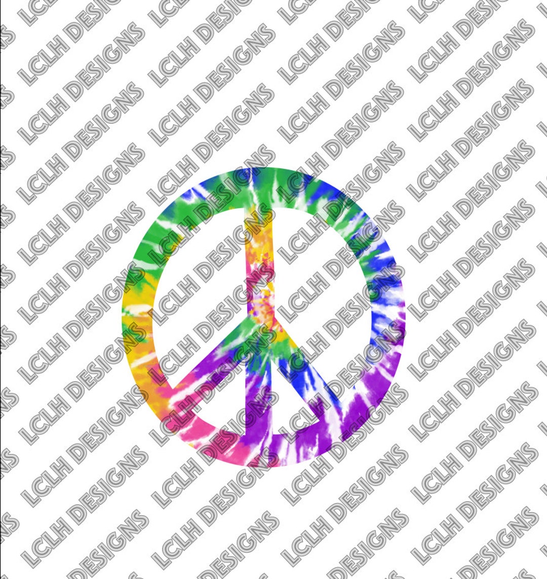 Tie Dyed Peace Sign, Peace, Love, PNG, Sublimation, Design, 300 DPI - Etsy