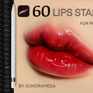 Procreate Lips Stamp Brushes, Lips Brushes, Brushes for Portrait - Etsy