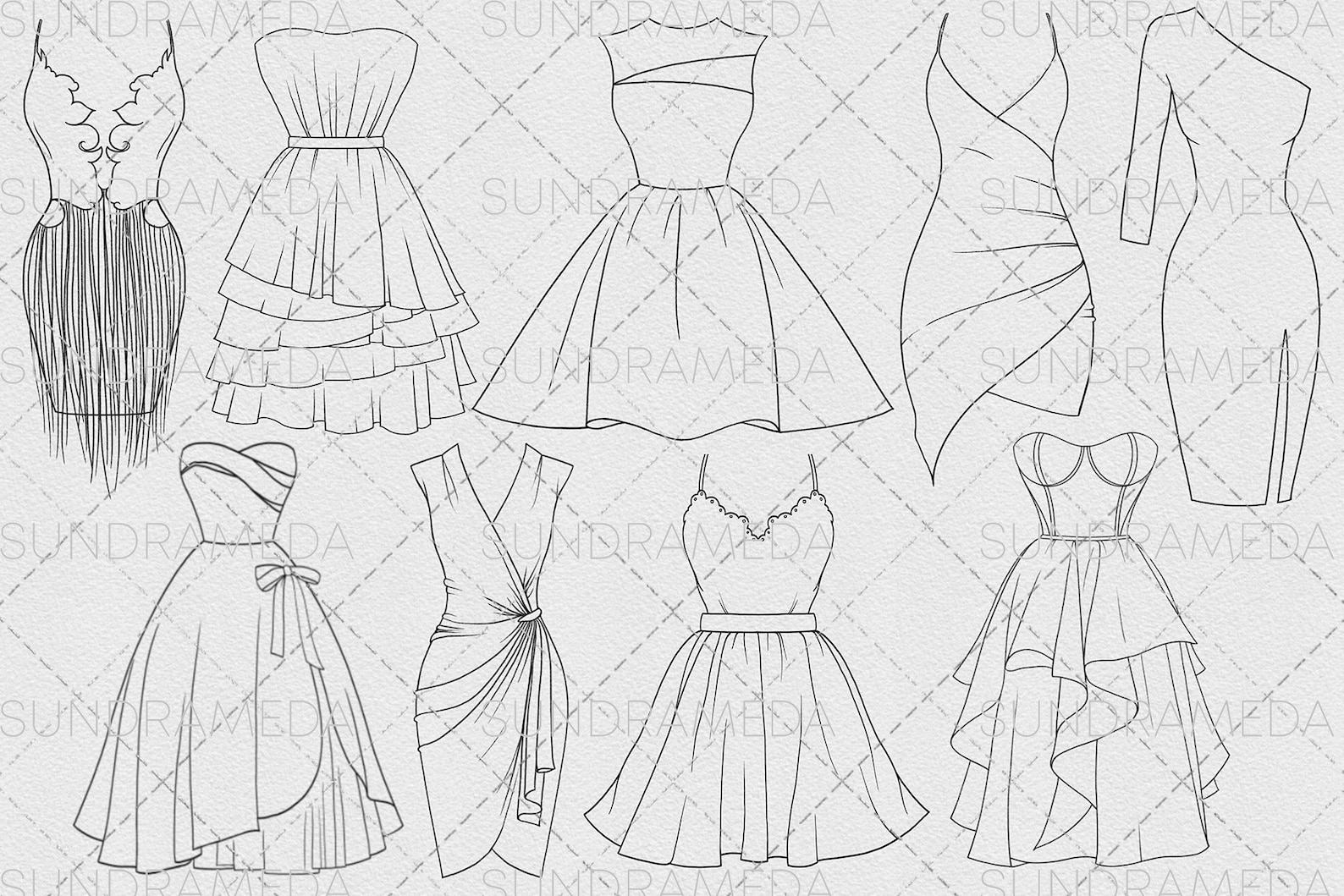 Procreate Dress Stamp Brushes, Procreate Clothes Stamp, Procreate ...