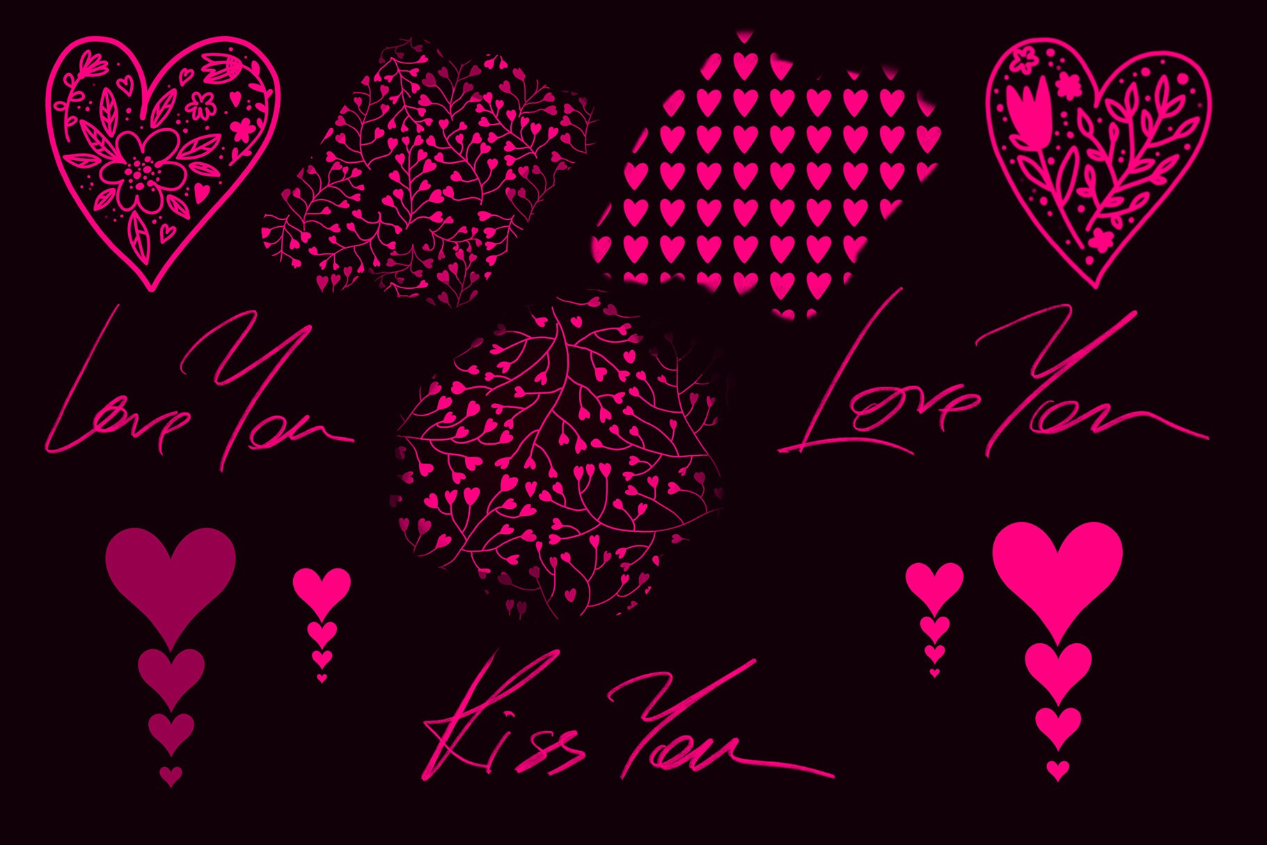Procreate Valentine's Day Brushes. Procreate Lights. Procreate Love ...