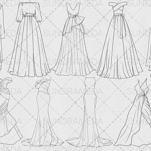 Procreate Dress Stamp Brushes, Procreate Clothes Stamp, Procreate ...