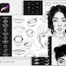 35 Black Male Face Stamps for Procreate, Procreate Brushes, Procreate ...