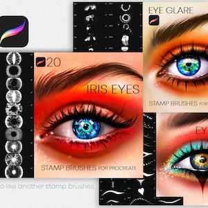 Procreate Eyelash Stamps, Procreate Eyelash Brushes, Eyelashes ...