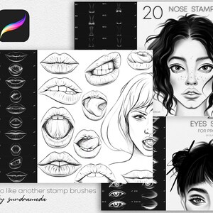 Procreate Hand Stamps, Procreate Brushes, Procreate Body Stamps ...