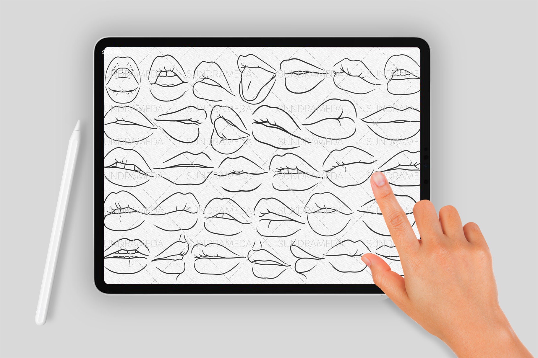 Procreate Lips Stamp Brushes, Lips Brushes, Brushes for Portrait - Etsy