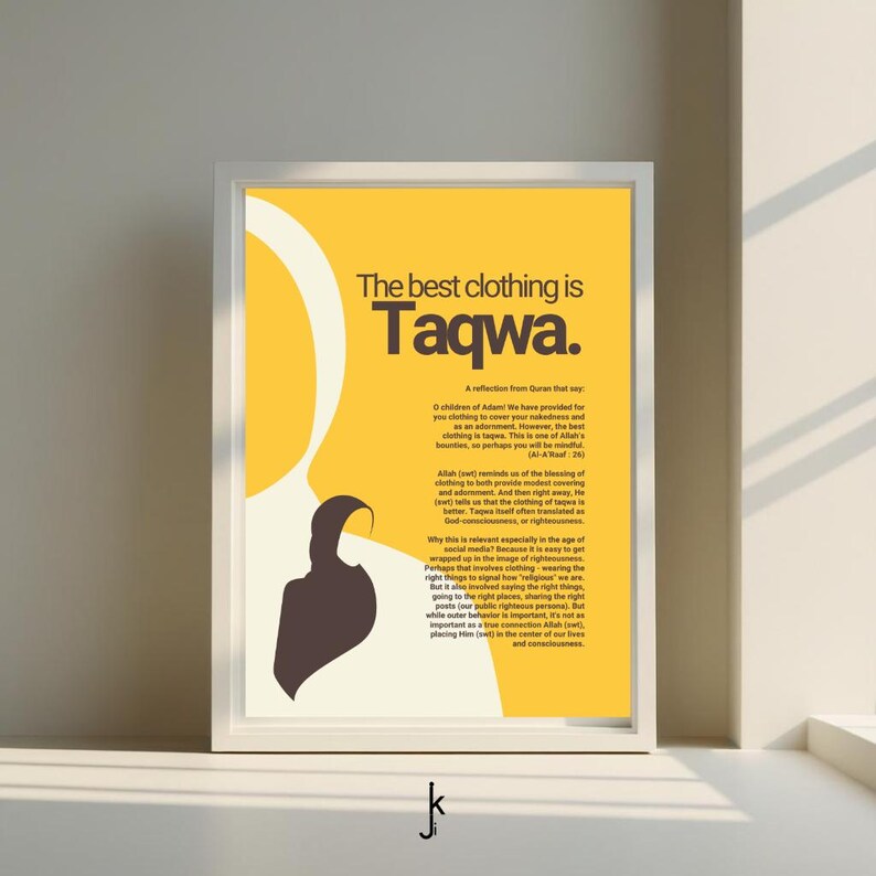 Hijab Quotes Prints, Islamic Cloth Poster, Quranic Reminder Typography ...