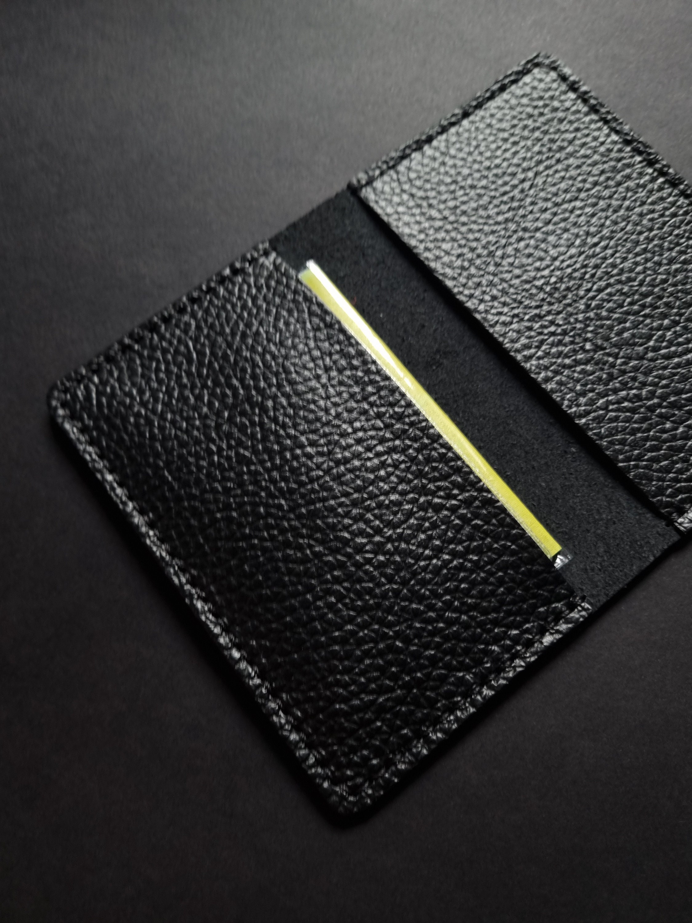 Black Custom Document Holder Vehicle Registration Leather Document Case ...