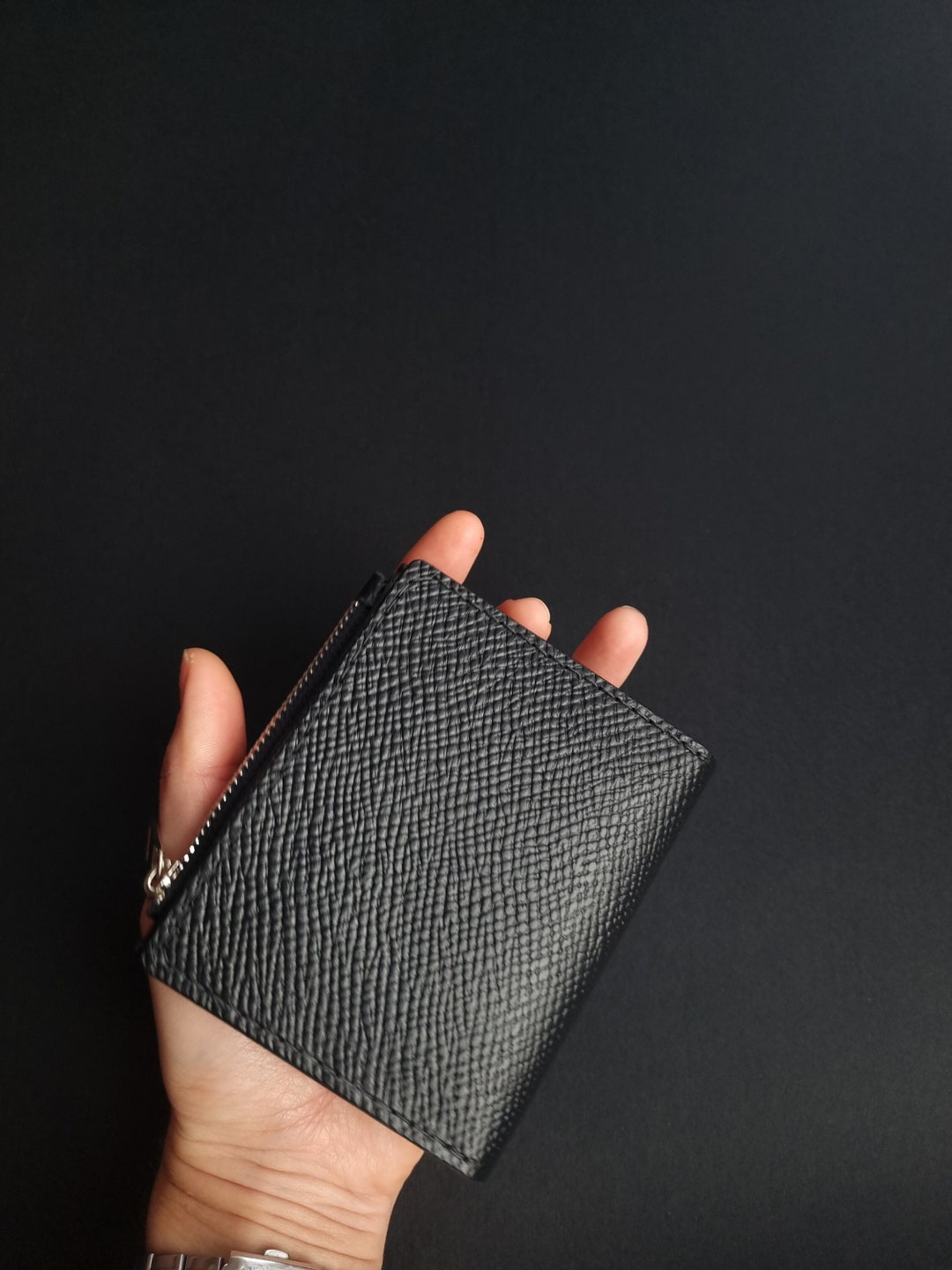 Black Leather Pocket Wallet - Bifold Card Buttero Hatch Leather Wallet ...