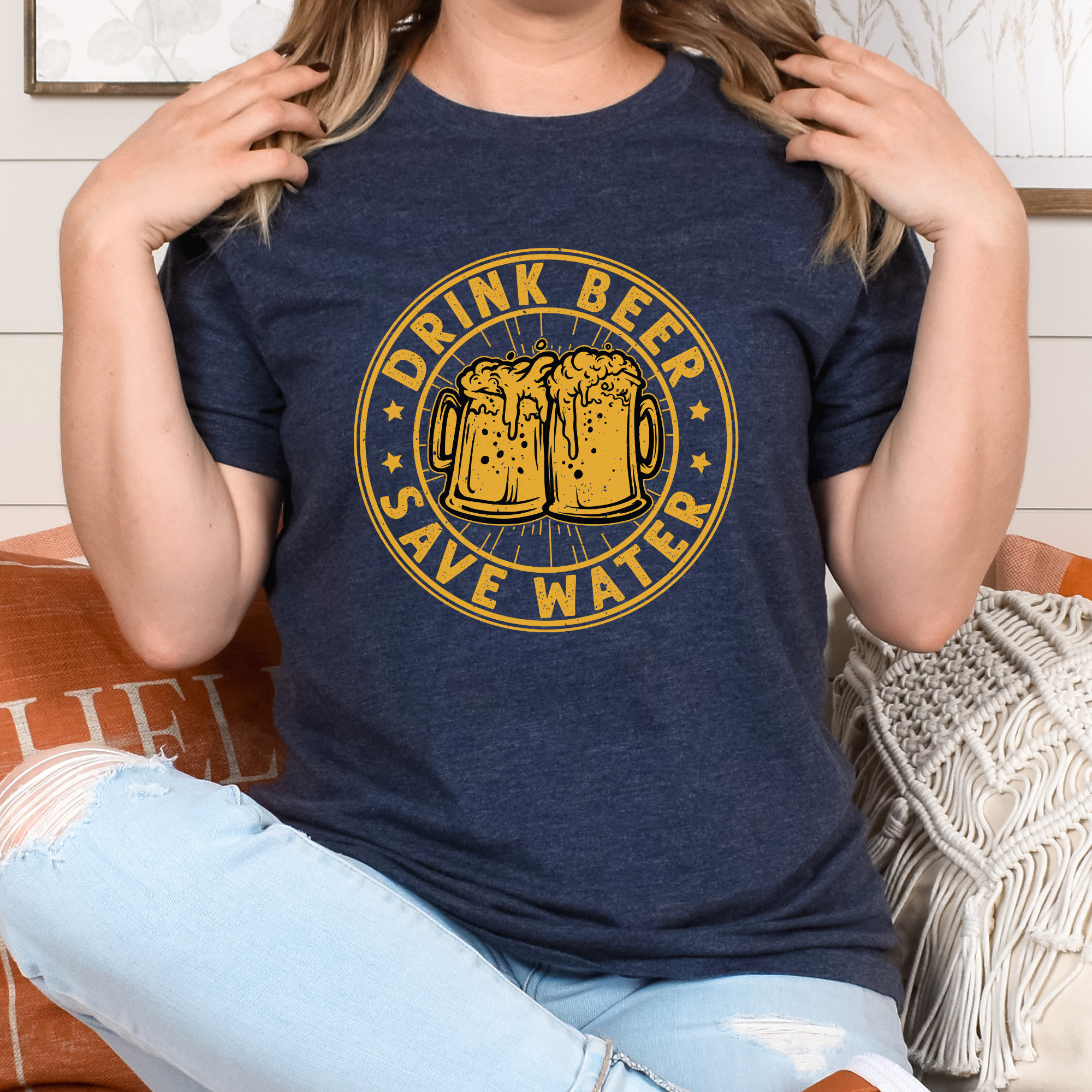 Save Water Drink Beer. Beer Shirts for Men. Women Beer Shirts. Funny ...