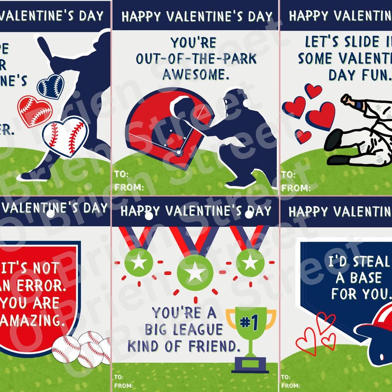Baseball Valentine - Etsy