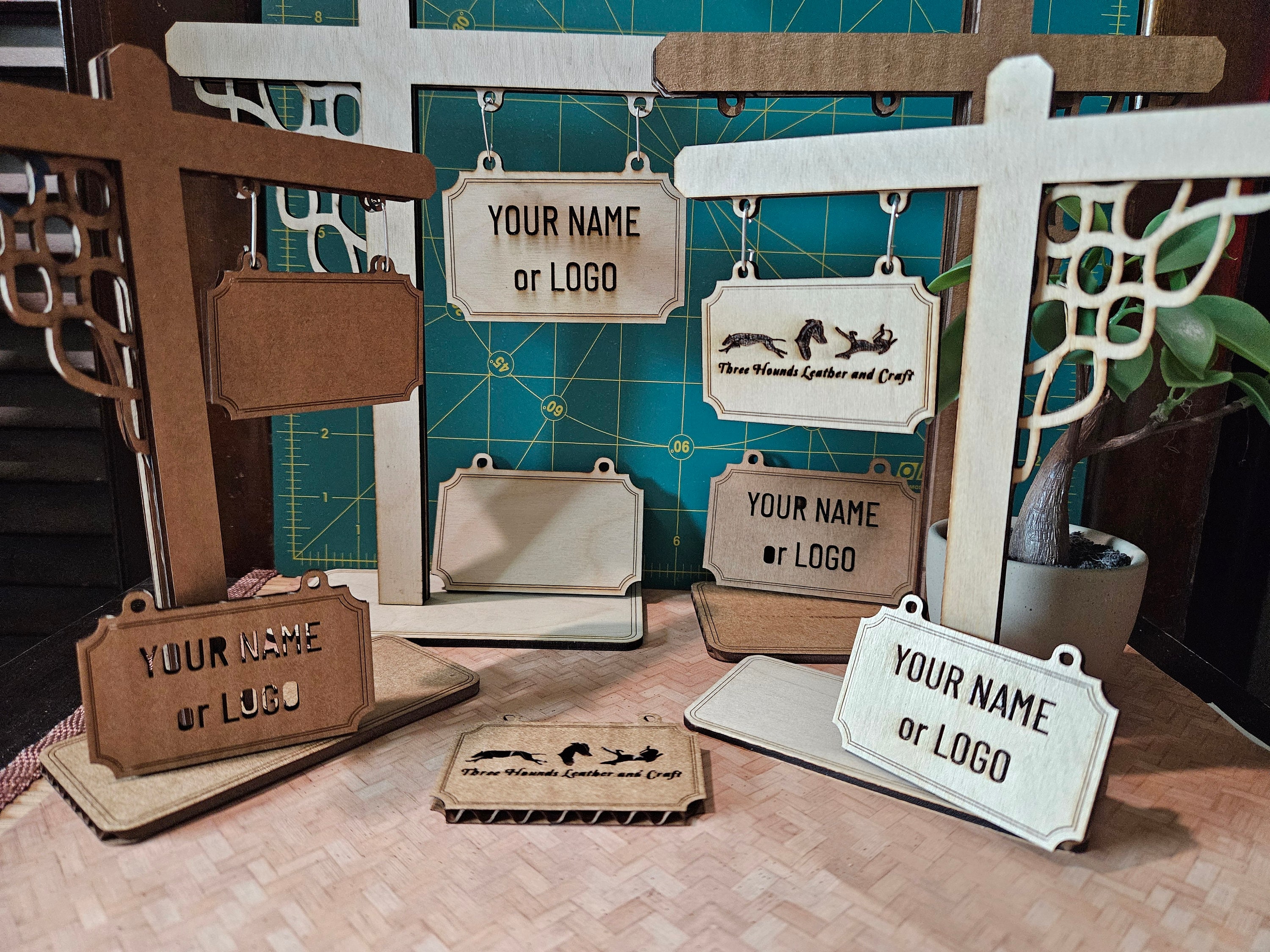 Mini Signpost - Wood - Choice of 6-8-10 Inches, Custom Engraved Sign - Etsy