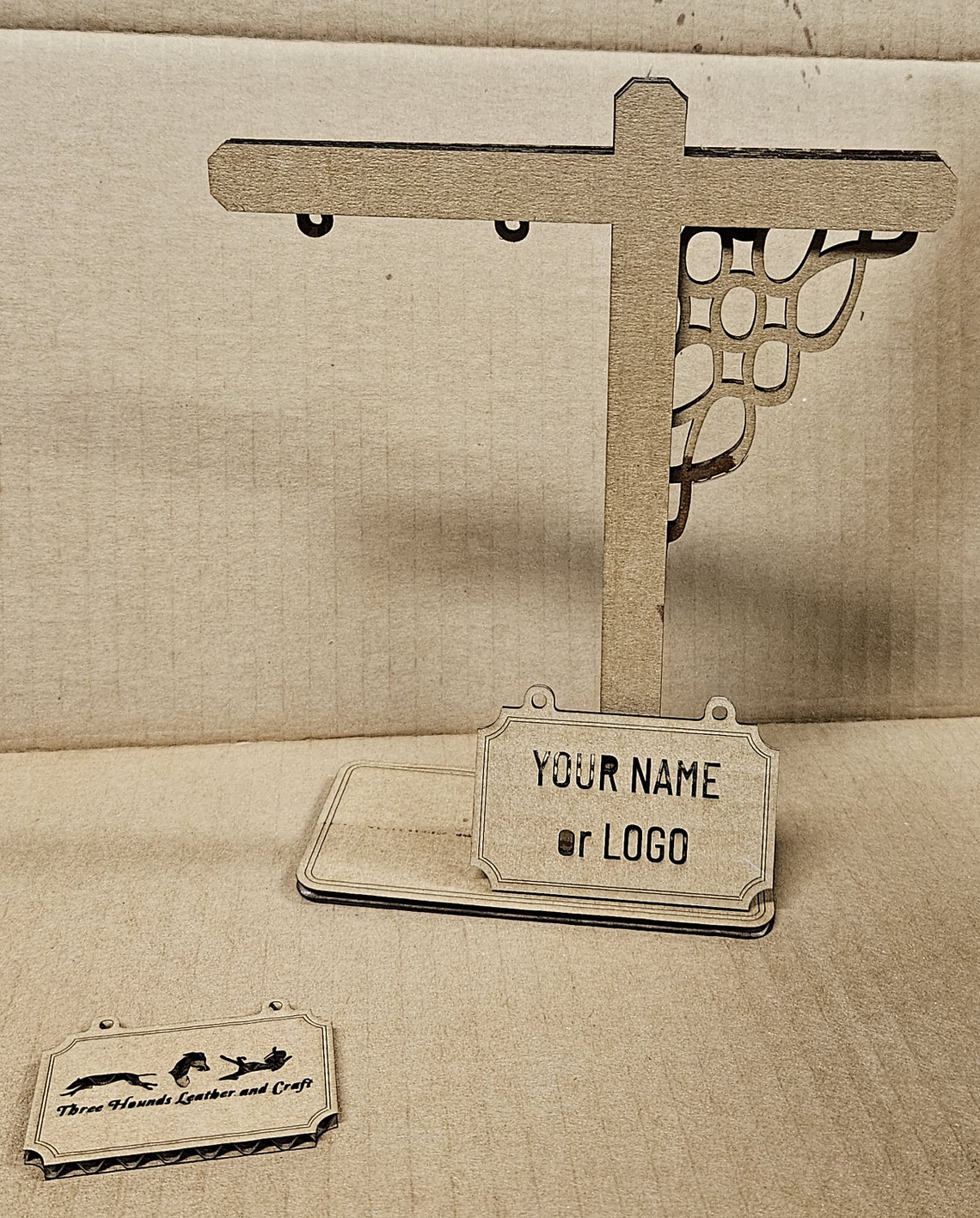 Custom Mini Signpost - Choice of Wood / Cardboard, and Size - Etsy