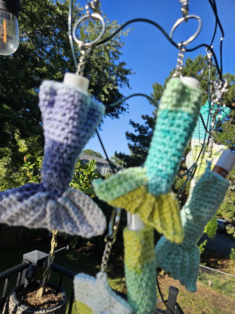 Mermaid Tail Crochet Lip Balm Chapstick Holder Keychain or Bag Charm - Etsy