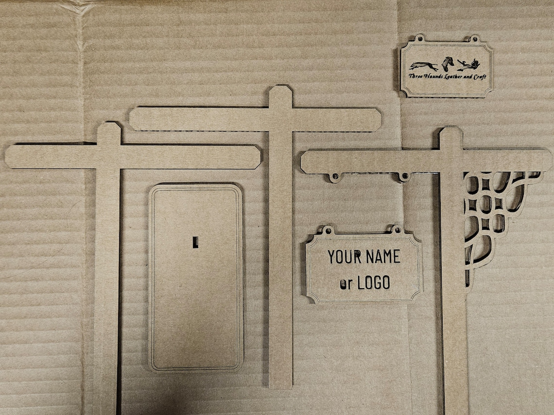 Custom Mini Signpost - Choice of Wood / Cardboard, and Size - Etsy