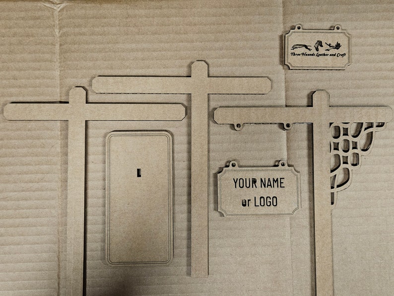 Custom Mini Signpost - Choice of Wood / Cardboard, and Size - Etsy