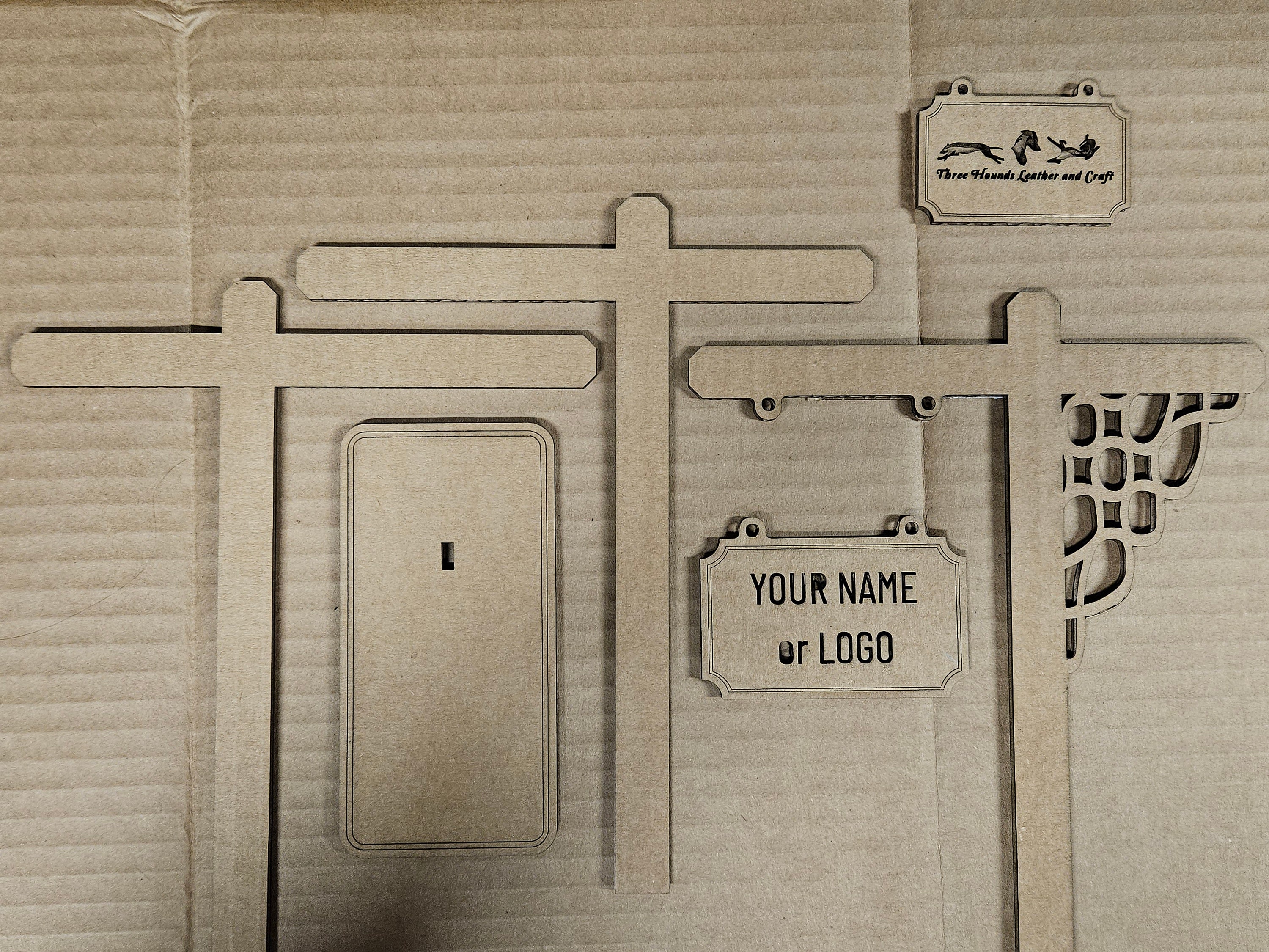 Custom Mini Signpost - Choice of Wood / Cardboard, and Size - Etsy