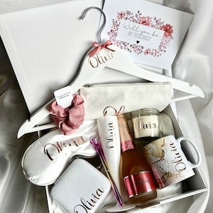 Bridesmaid Proposal Box, Luxury Personalised Gift Hamper, Magnetic Box ...