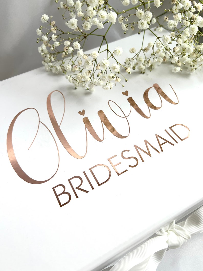 Bridesmaid Proposal Box Luxury Personalised Gift Hamper - Etsy