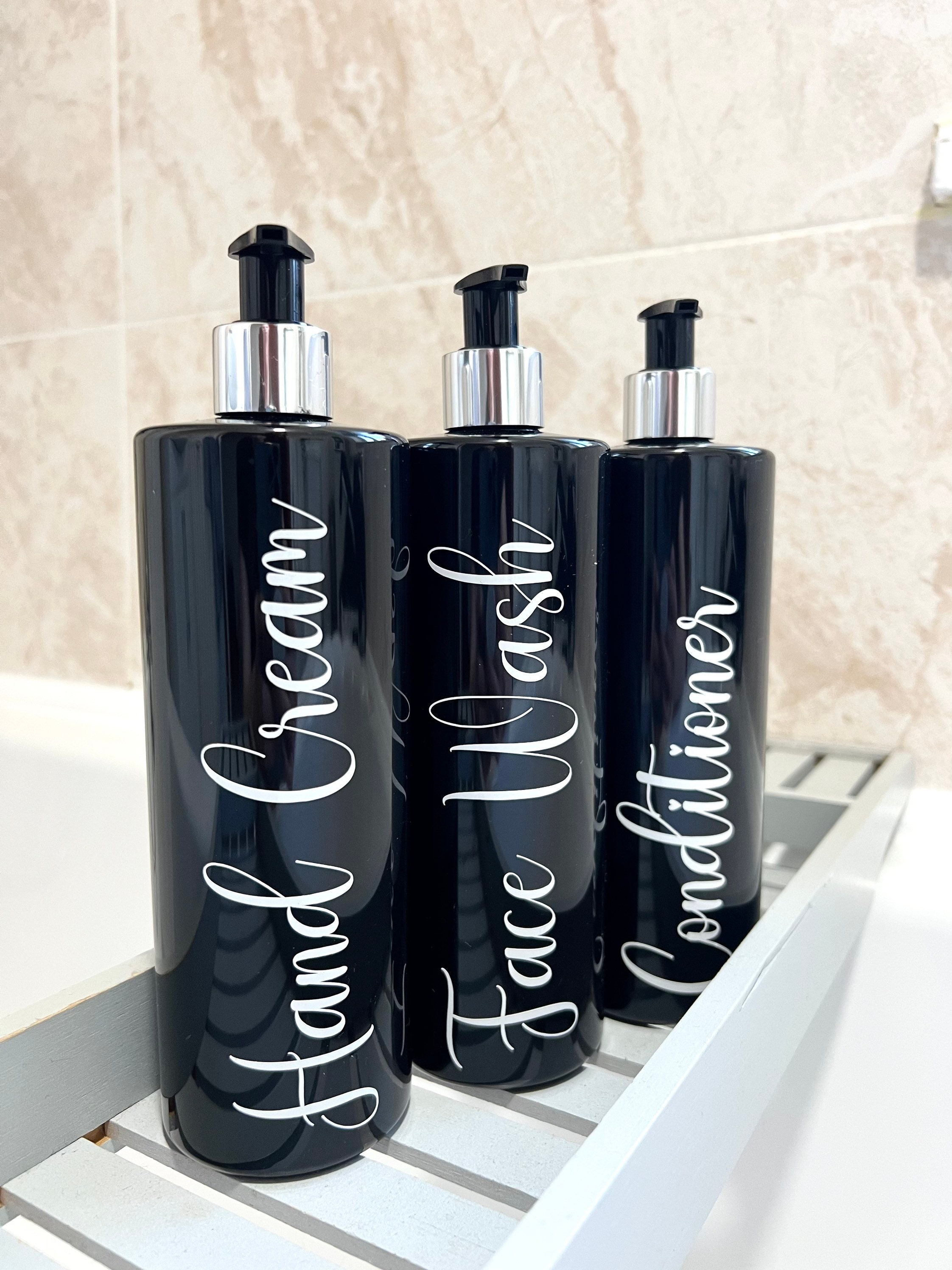 Personalised Reusable Pump Bottles, Refillable Plastic Dispenser, Mrs ...