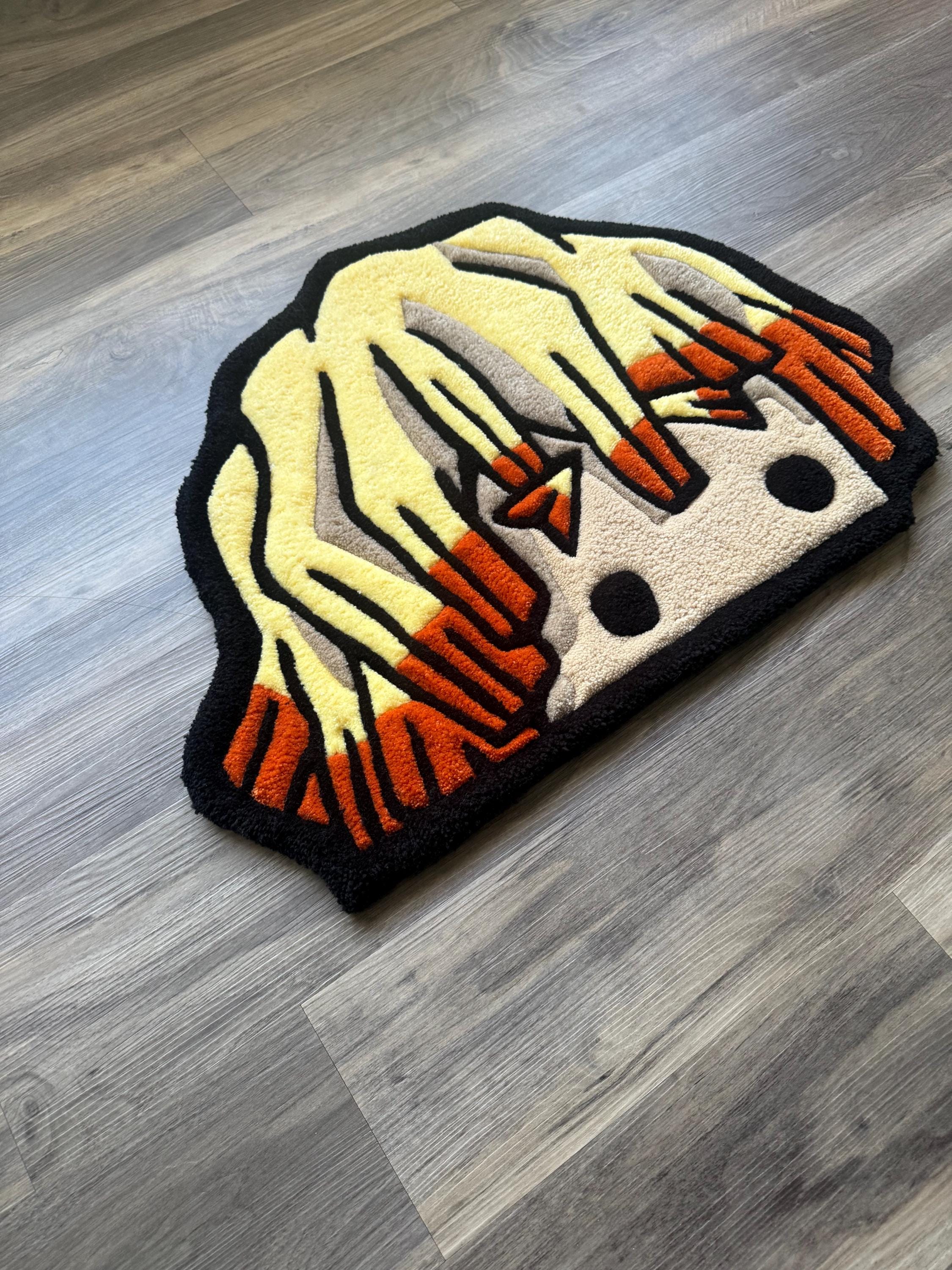Demon Slayer Zenitsu Peeker Custom Tufted Rug - Etsy