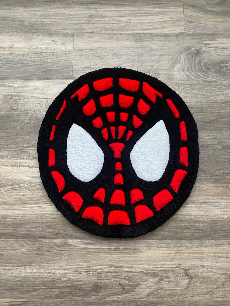 M.T.O Spidey Face Custom Tufted Rug - Etsy