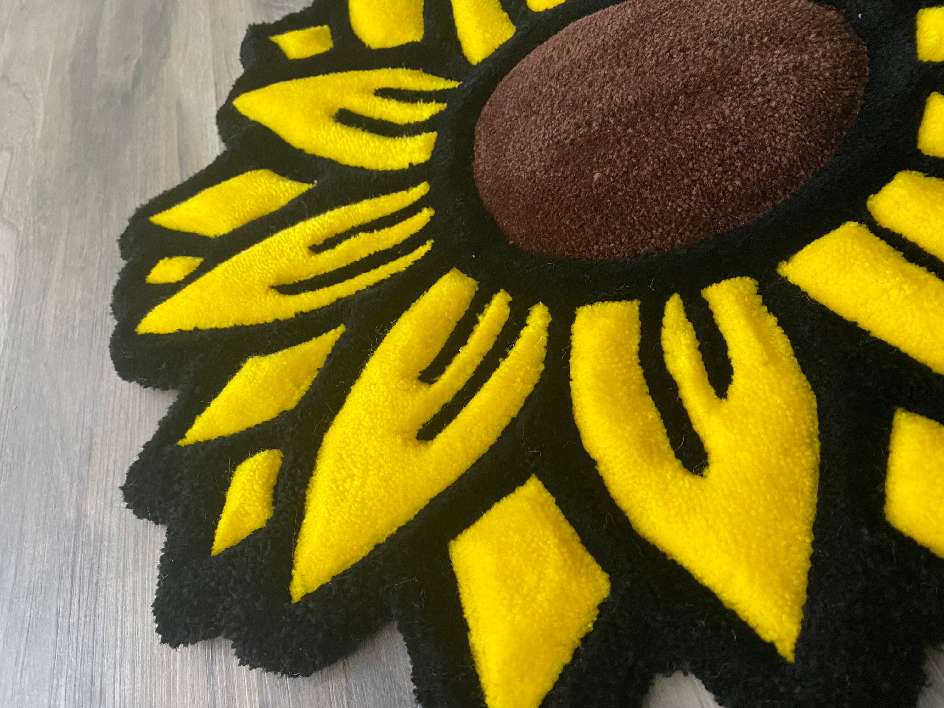 Sunflower Custom Tufted Rug - Etsy