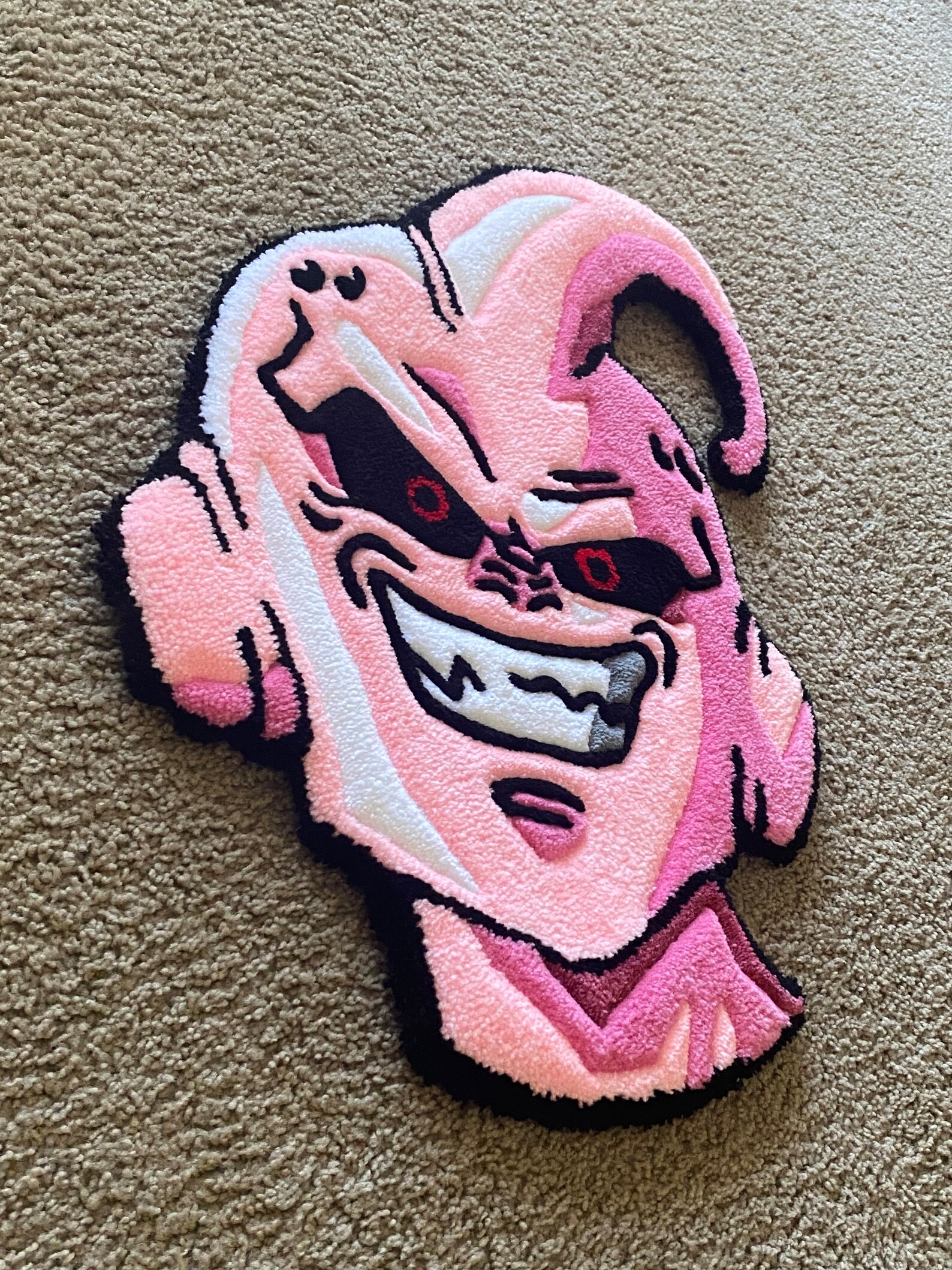 M.T.O Kid Buu Custom Tufted Rug - Etsy