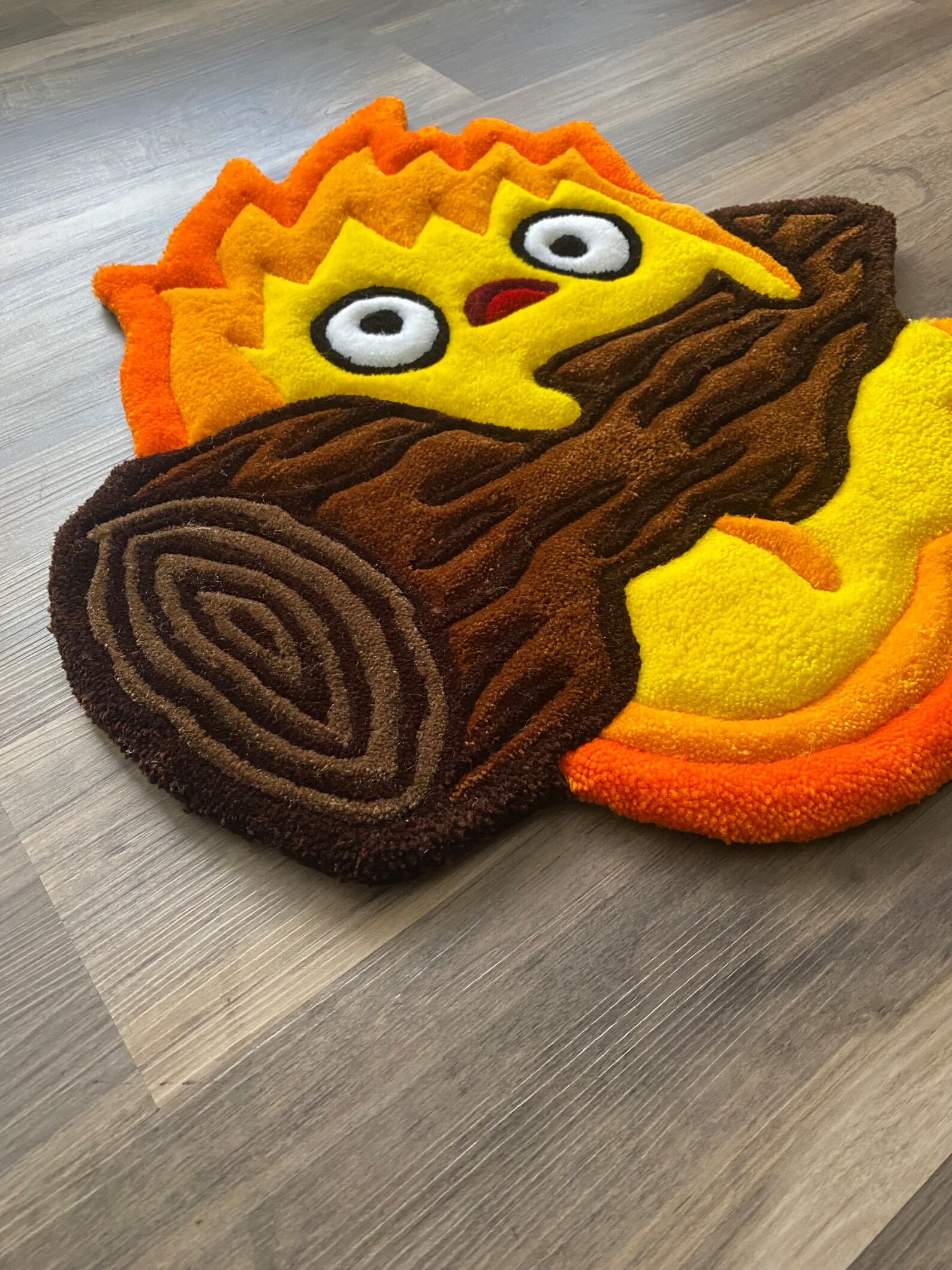 M.T.O Calcifer Custom Tufted Rug - Etsy