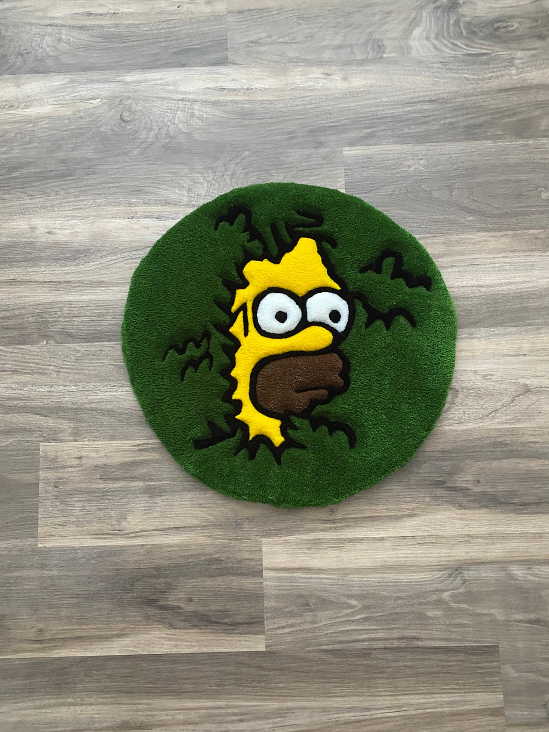 M.T.O Bush Homer Simpson Custom Tufted Rug - Etsy