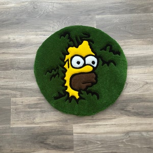 M.T.O Bush Homer Simpson Custom Tufted Rug - Etsy