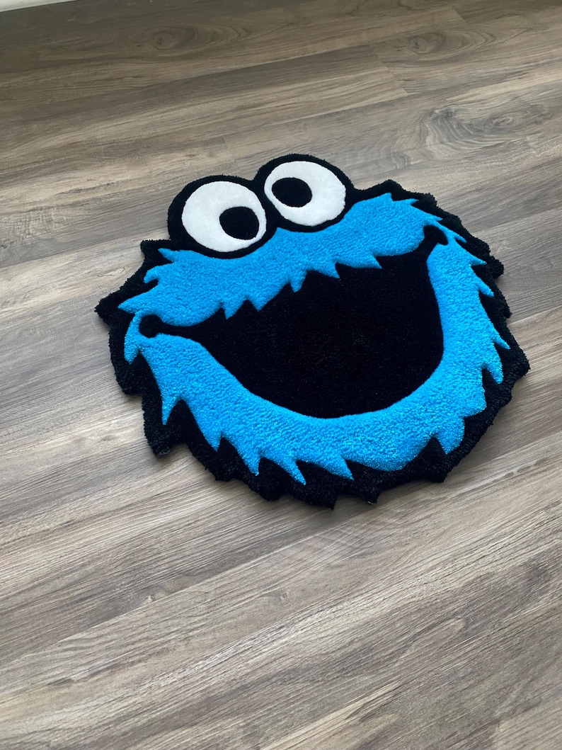 M.T.O Cookie Monster Custom Tufted Rug - Etsy